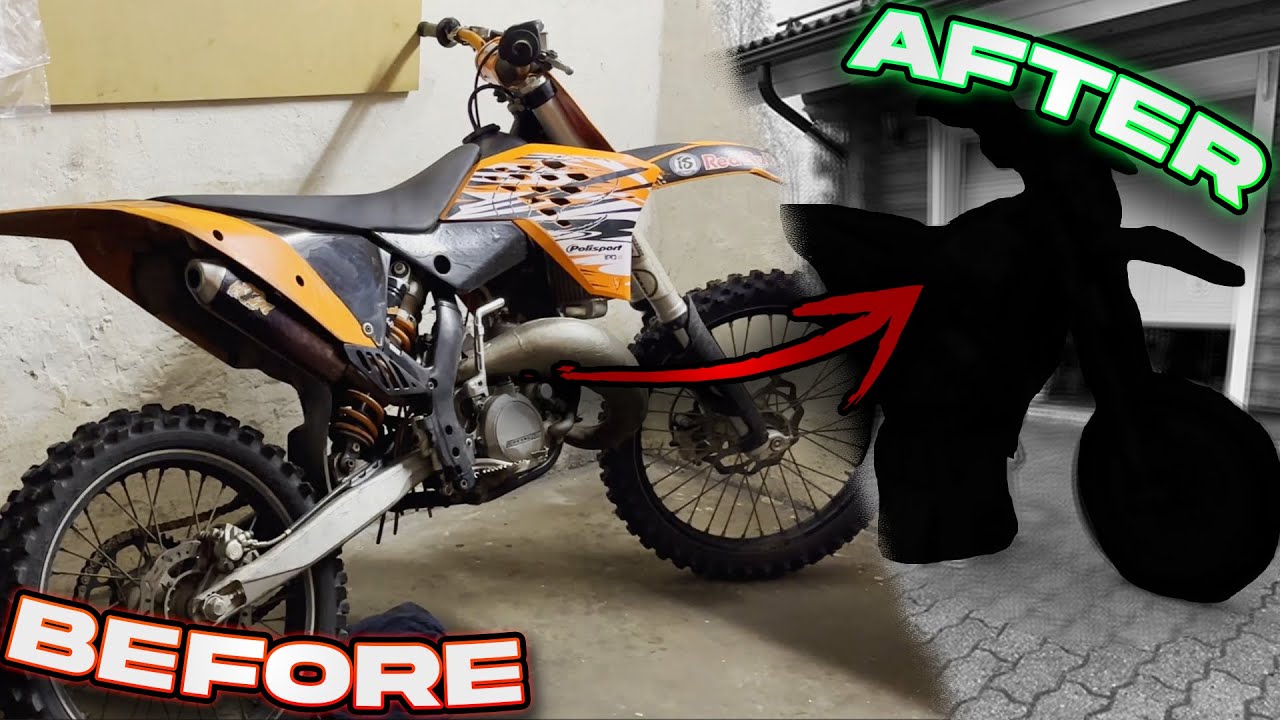 KTM 150 SUPERMOTO BUILD! (Part 1) - YouTube