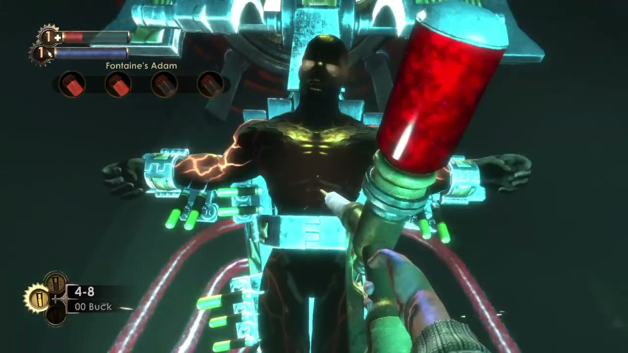 BioShock 1 final boss + good ending - YouTube