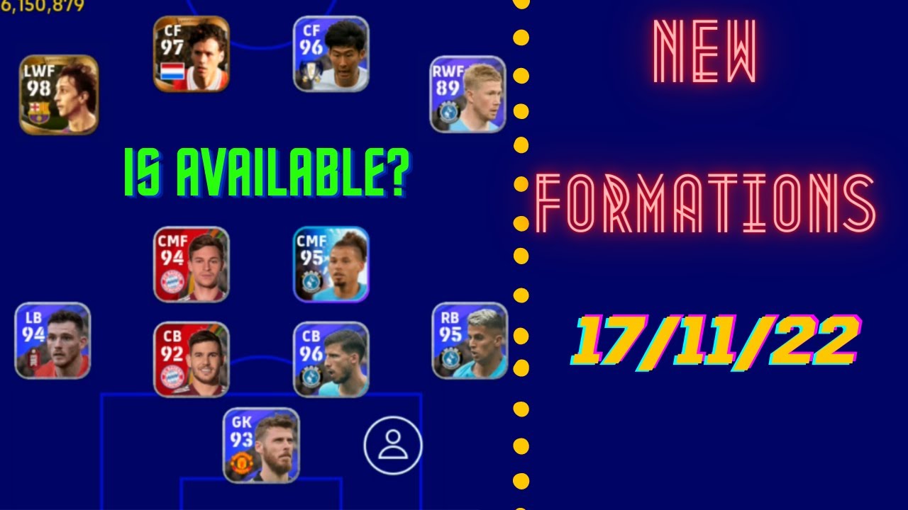 Best FORMATIONS for E Football This Week (17/11/2022) | VK Gaming - YouTube