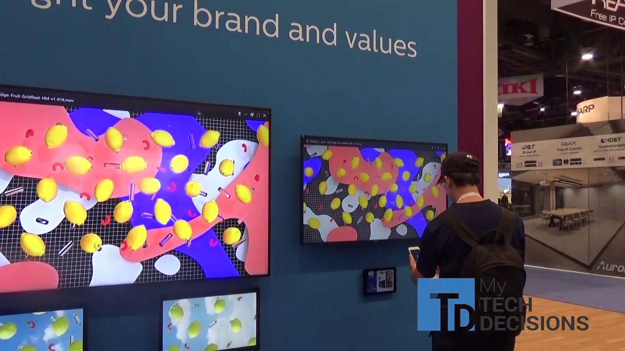 Philips Digital Signage Booth at InfoComm 2018 - YouTube