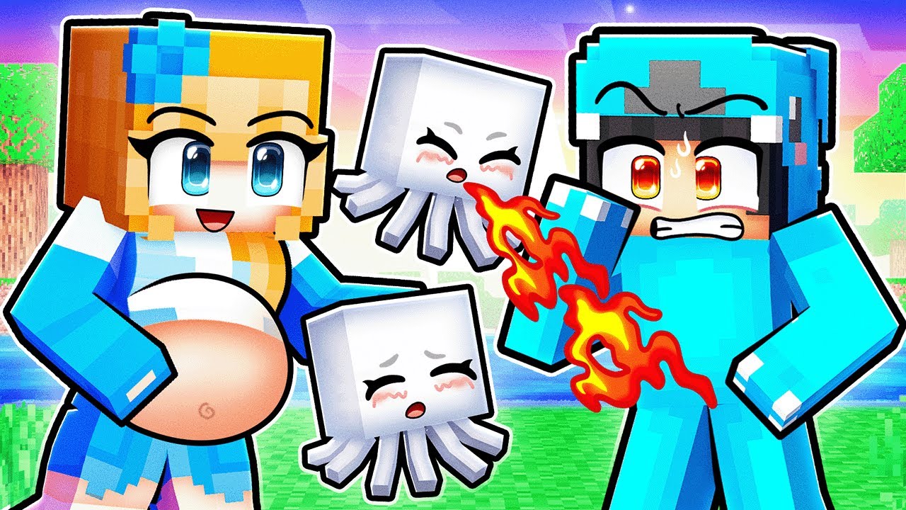 CRYSTALS PREGNANT with GHAST Babies in Minecraft! - YouTube