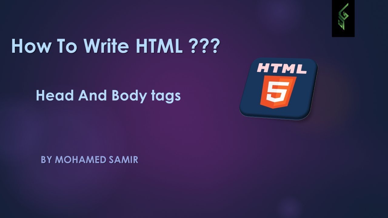 01 Head & Body in HTML - YouTube