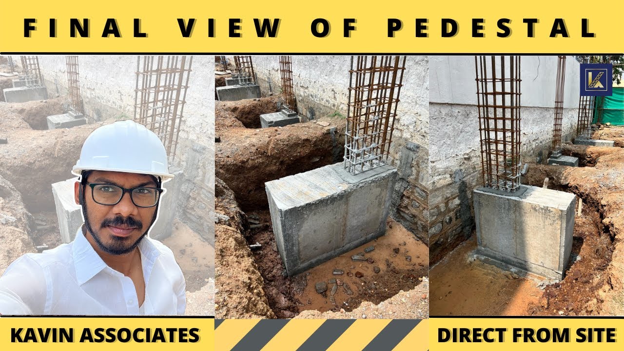 Final View of Column Pedestal | Let’s Learn | Direct from Site | Kavin ...
