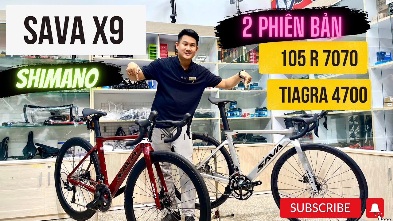 👉 Xe đạp đua SAVA X9 ( 2 phiên bản ) Shimano 105 R7070 và Shimano ...