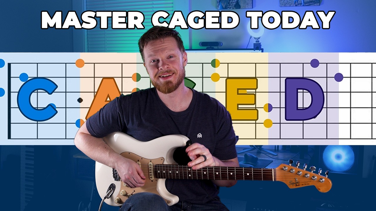 Master the CAGED system on guitar in 10 minutes! (for beginners) - YouTube