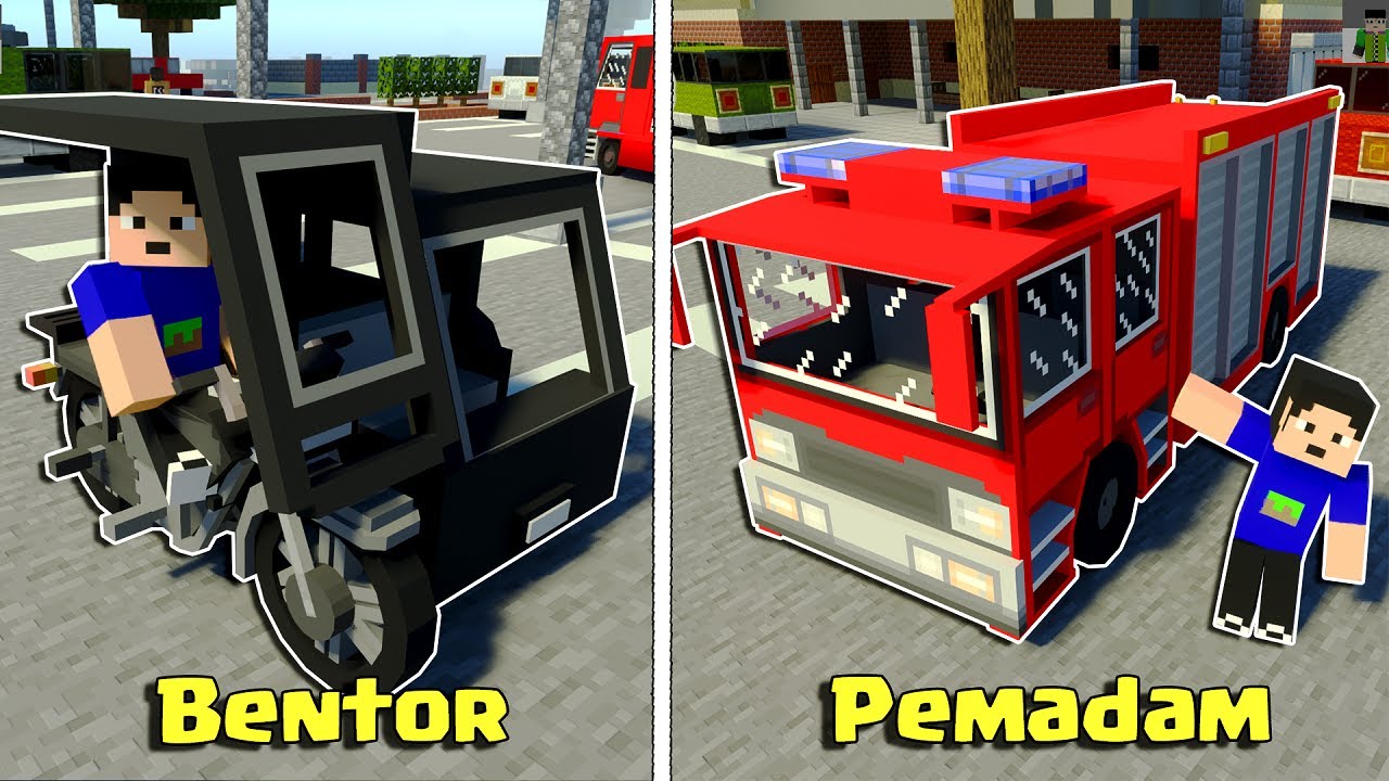 Addon Kendaraan Lengkap dan Keren Di MCPE - YouTube