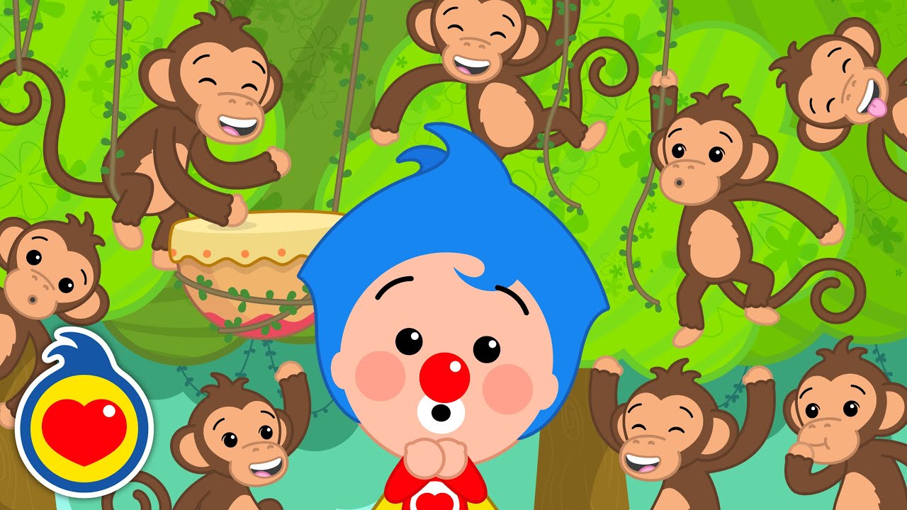 Eight Little Monkeys🦧Playful Learning ♫ Plim Plim - The Kindness Hero ...