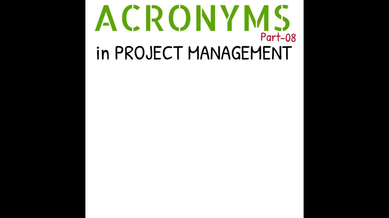 Project Management Acronyms Part 08 YouTube project-management-acronyms-part-08-youtube
