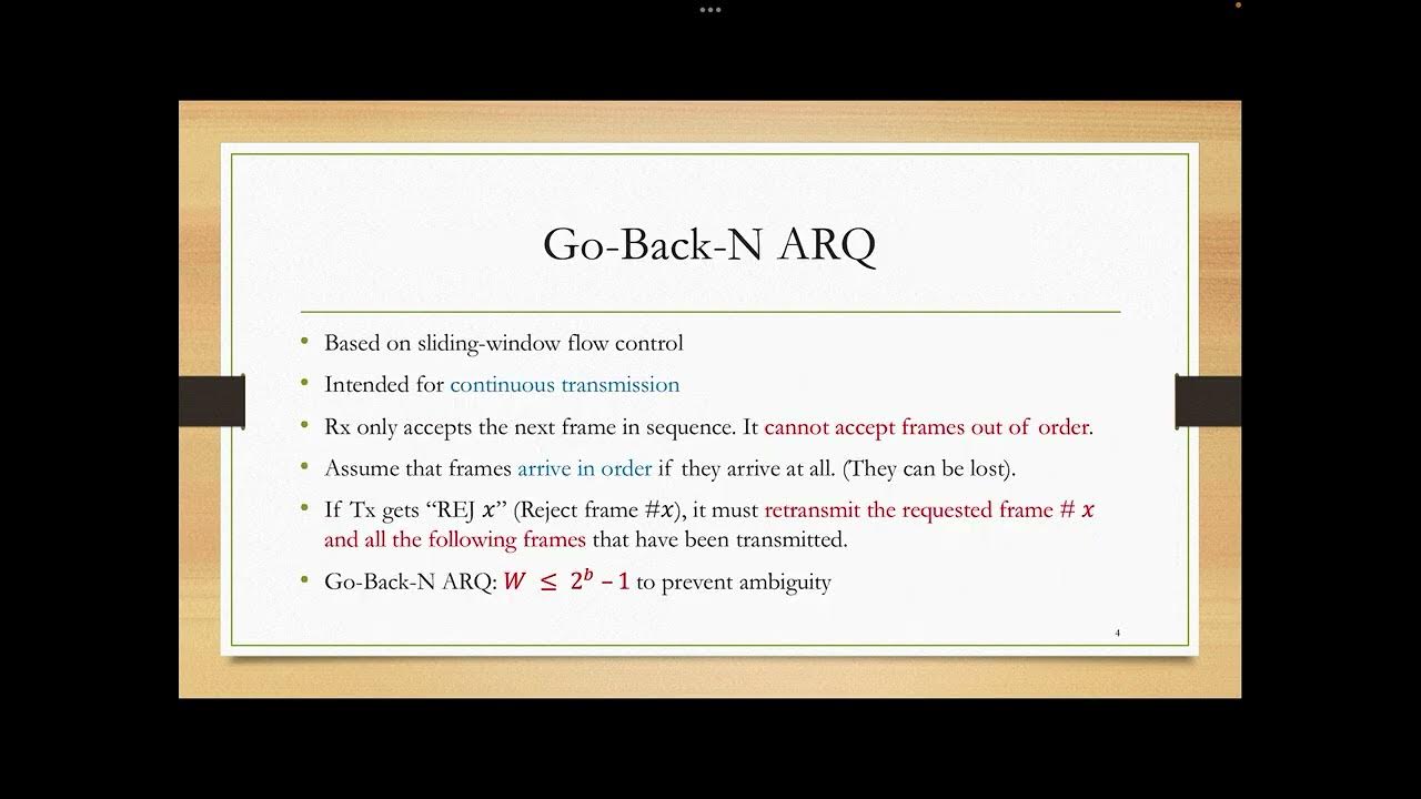 26DataComm (English) Go-back-N ARQ - YouTube