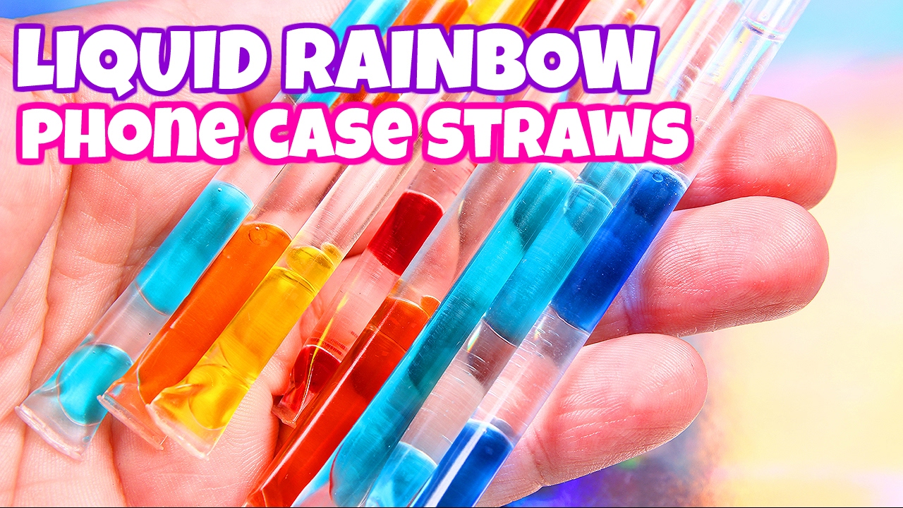 DIY LIQUID RAINBOW PHONE CASE - YouTube
