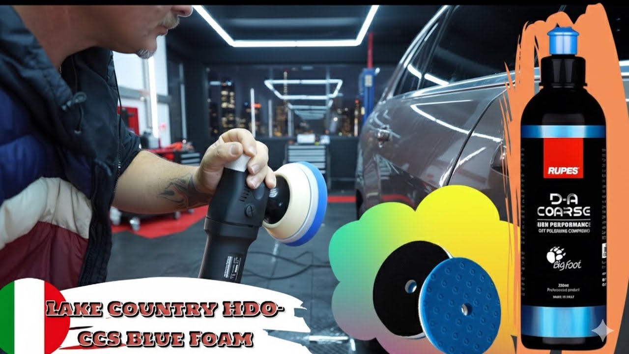 polishing with RUPES DA Coarse Compound and Lake Country HDO-CCS Blue ...
