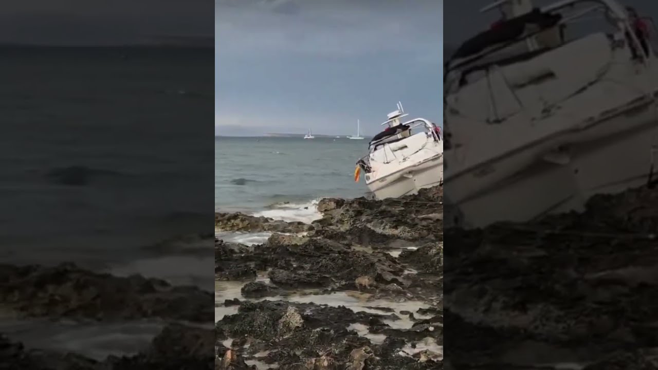 VIDEO. Hevige storm smijt zeiljachten op stranden en rotsen van Ibiza ...