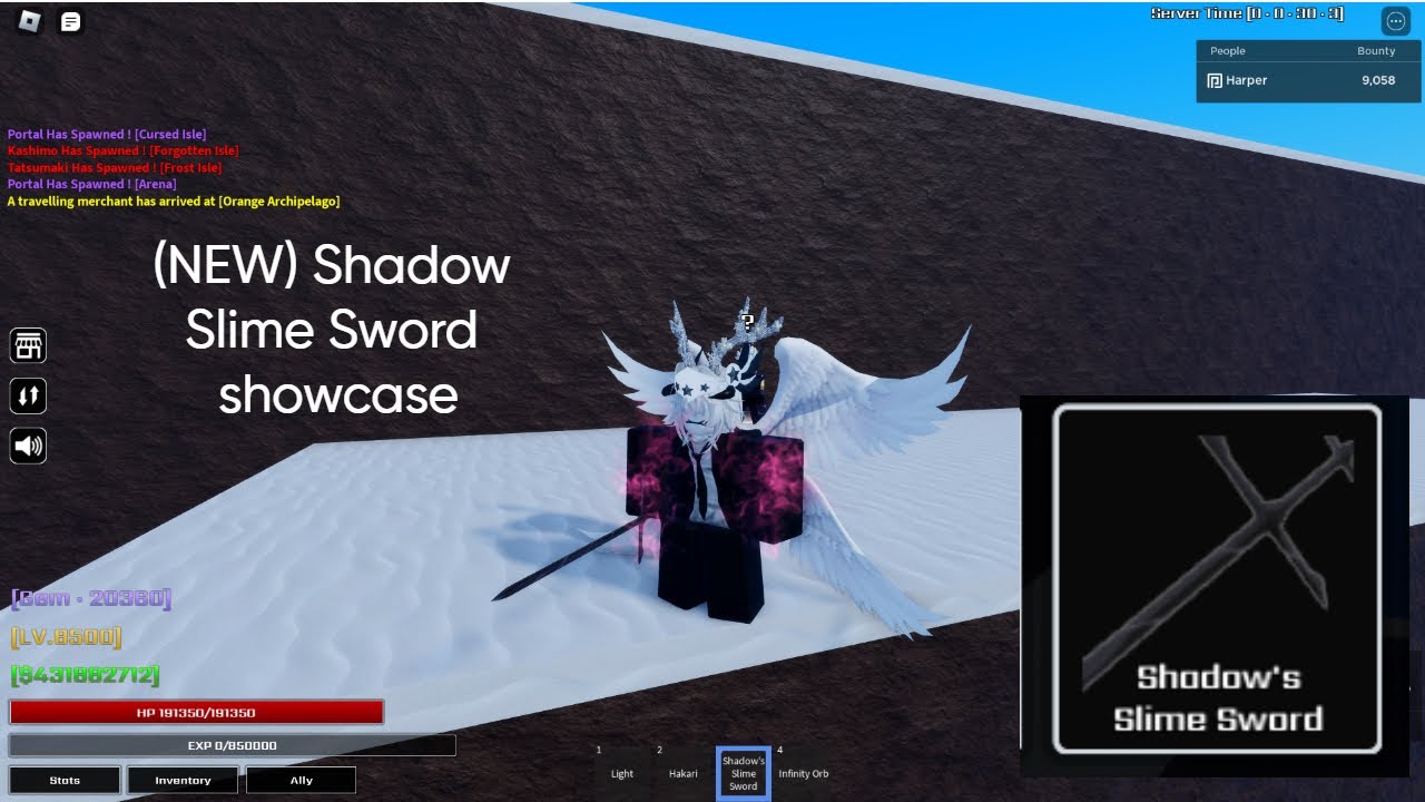 (NEW) Shadow Slime Sword Showcase | Second Piece - YouTube