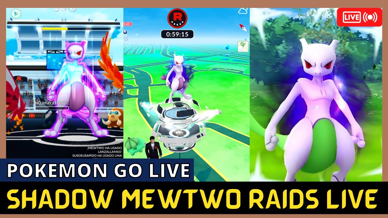 🔴 Shadow Mewtwo Raids & Team Rocket Event Live - YouTube