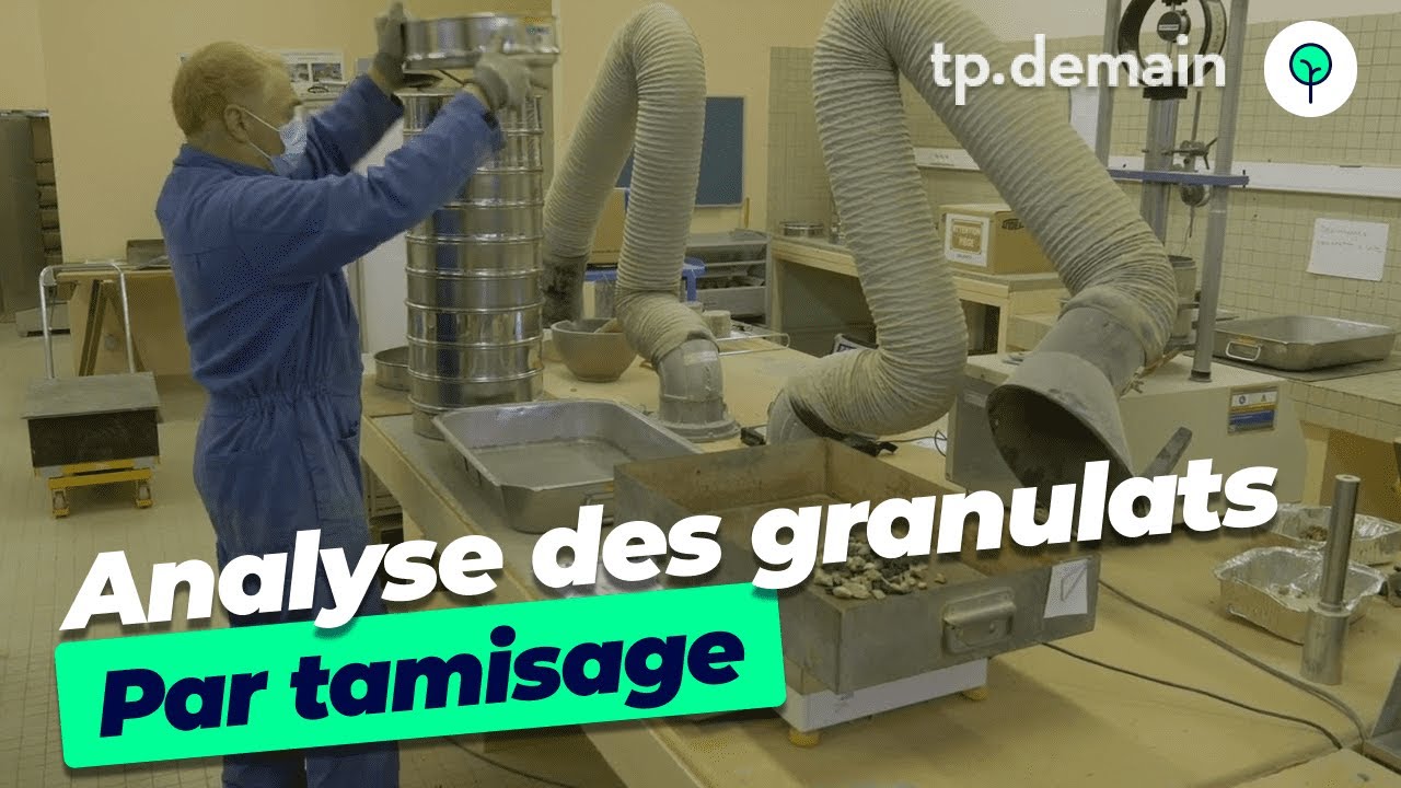Analyse granulométrique par tamisage - YouTube