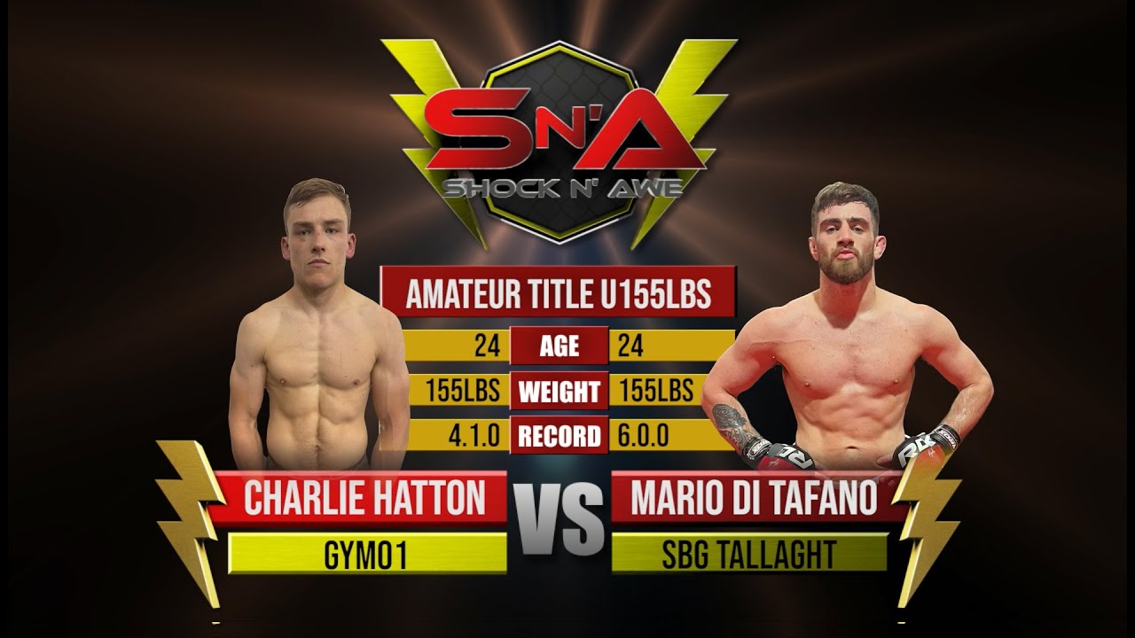 Shock N Awe 33 - Charlie Hatton vs Mario Di Tafano Lightweight Amateur ...