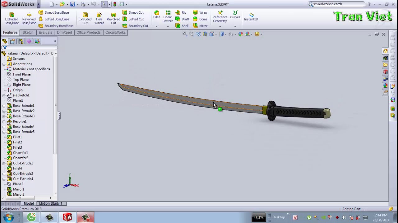 SolidWorks Tutorial : Katana - YouTube