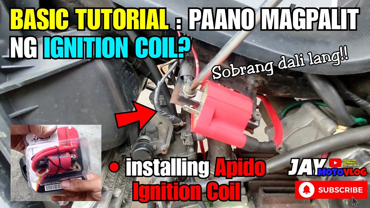 PAANO MAGPALIT NG IGNITION COIL | INSTALLING APIDO IGNITION COIL - YouTube