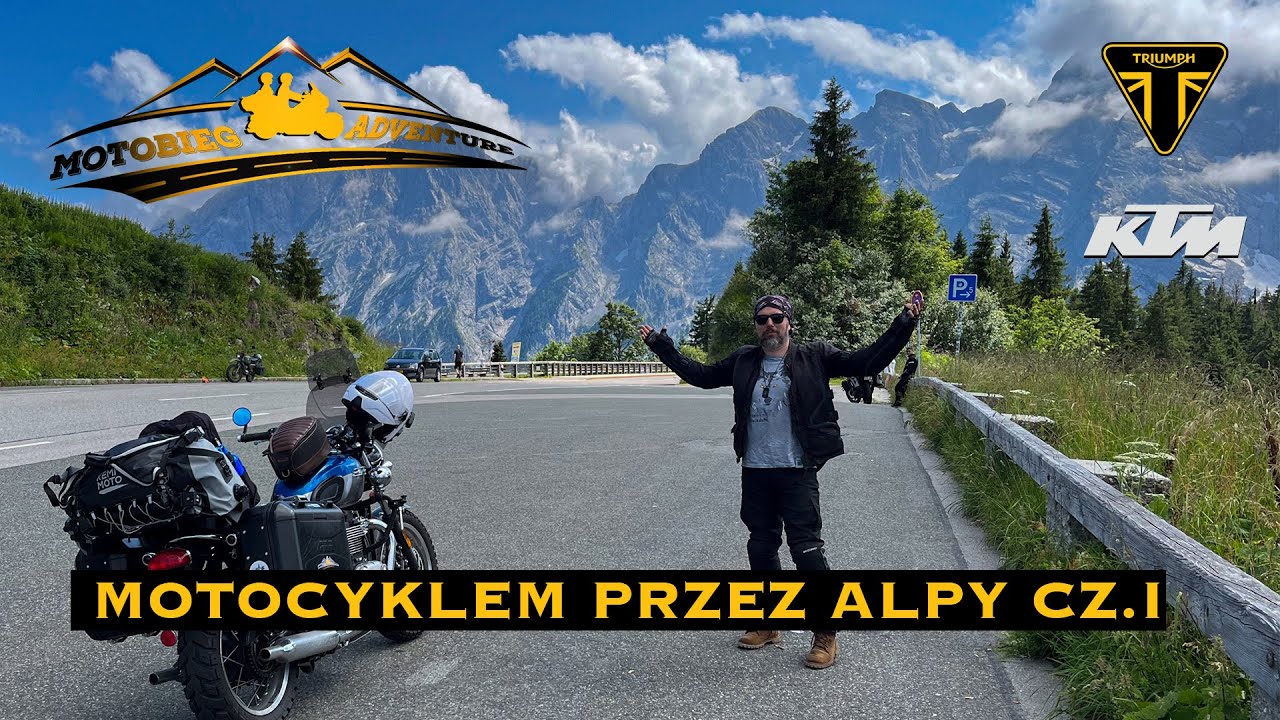 Motocyklem Przez Alpy cz.1 Bonneville T120 - YouTube