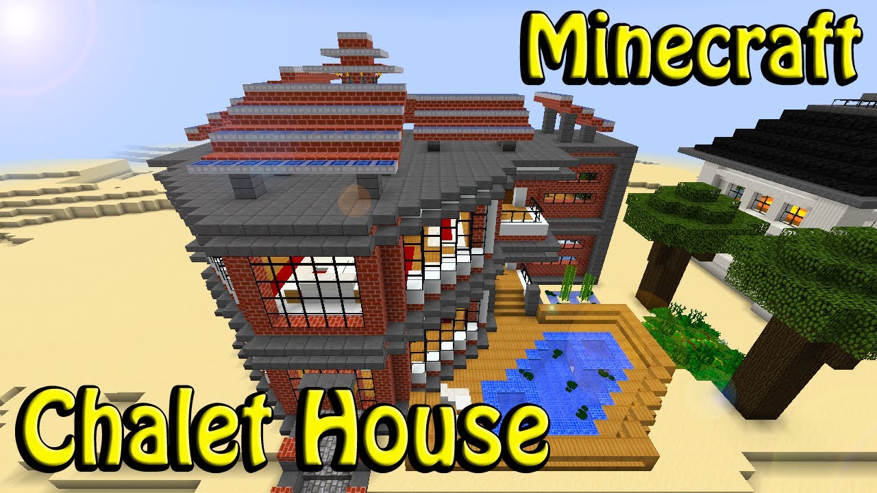 Minecraft Chalet House - YouTube