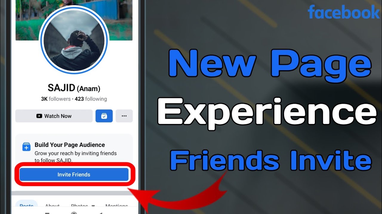 How to Invite Friends on Facebook Profile Page|Facebook new page ...