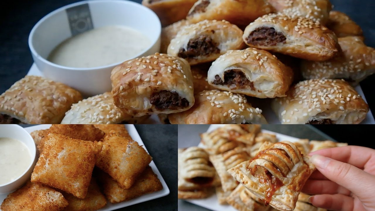 3 traditional DUTCH SNACKS using PUFF PASTRY - YouTube