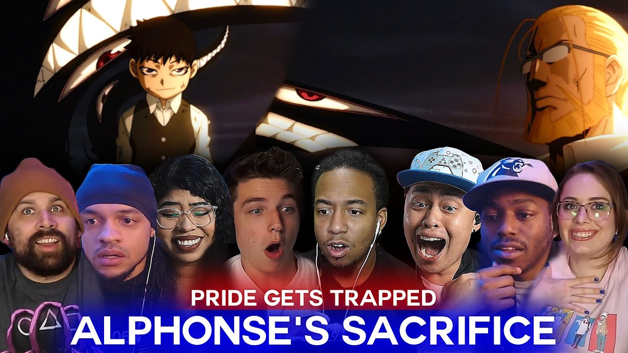 Hohenheim and Alphonse vs Pride | FMAB Ep 49 Reaction Highlights - YouTube