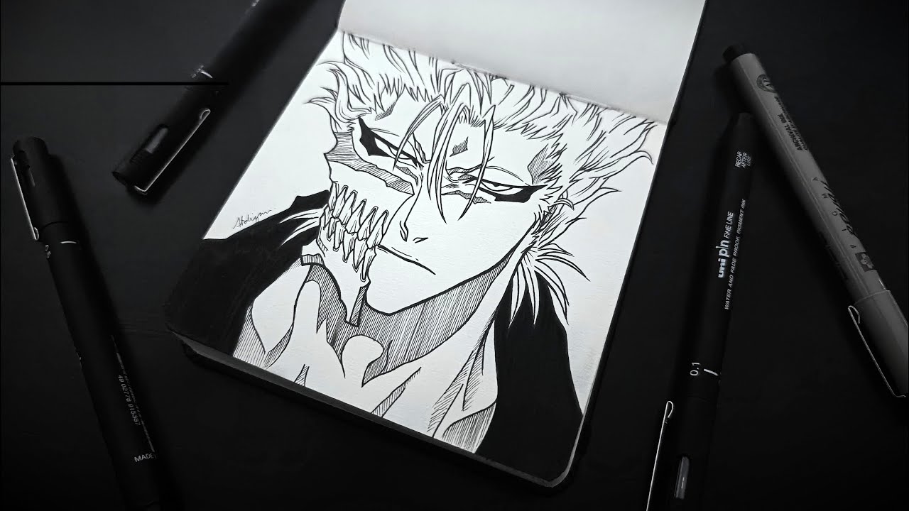 How to Draw Grimmjow Jaegerjaquez | BLEACH - YouTube