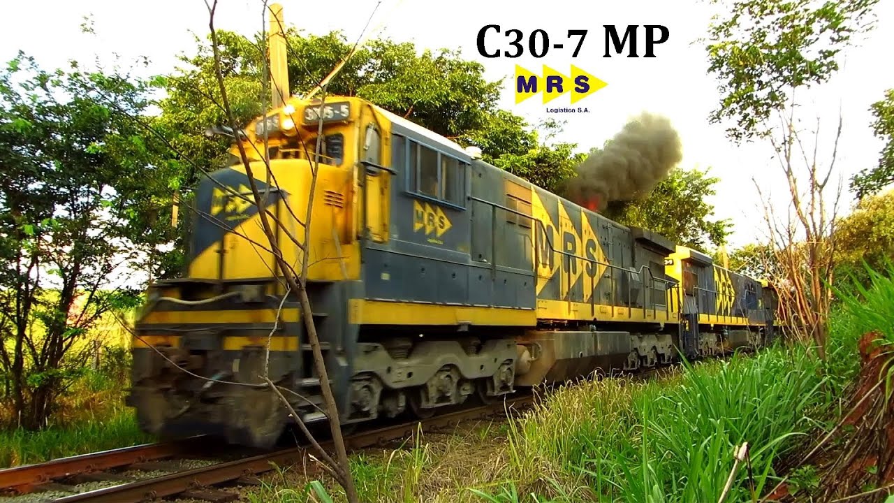 Lider C30-7 MP #3705-5 MRS Lógistica - Trem Vazio - YouTube