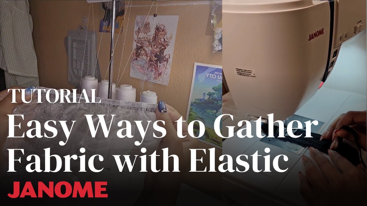 Easy Ways to Gather Fabric with Elastic - YouTube