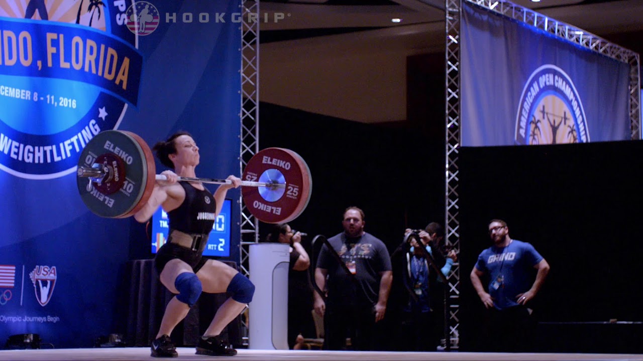Alyssa Ritchey (48) - 95kg Clean and Jerk @ 2016 American Open - YouTube