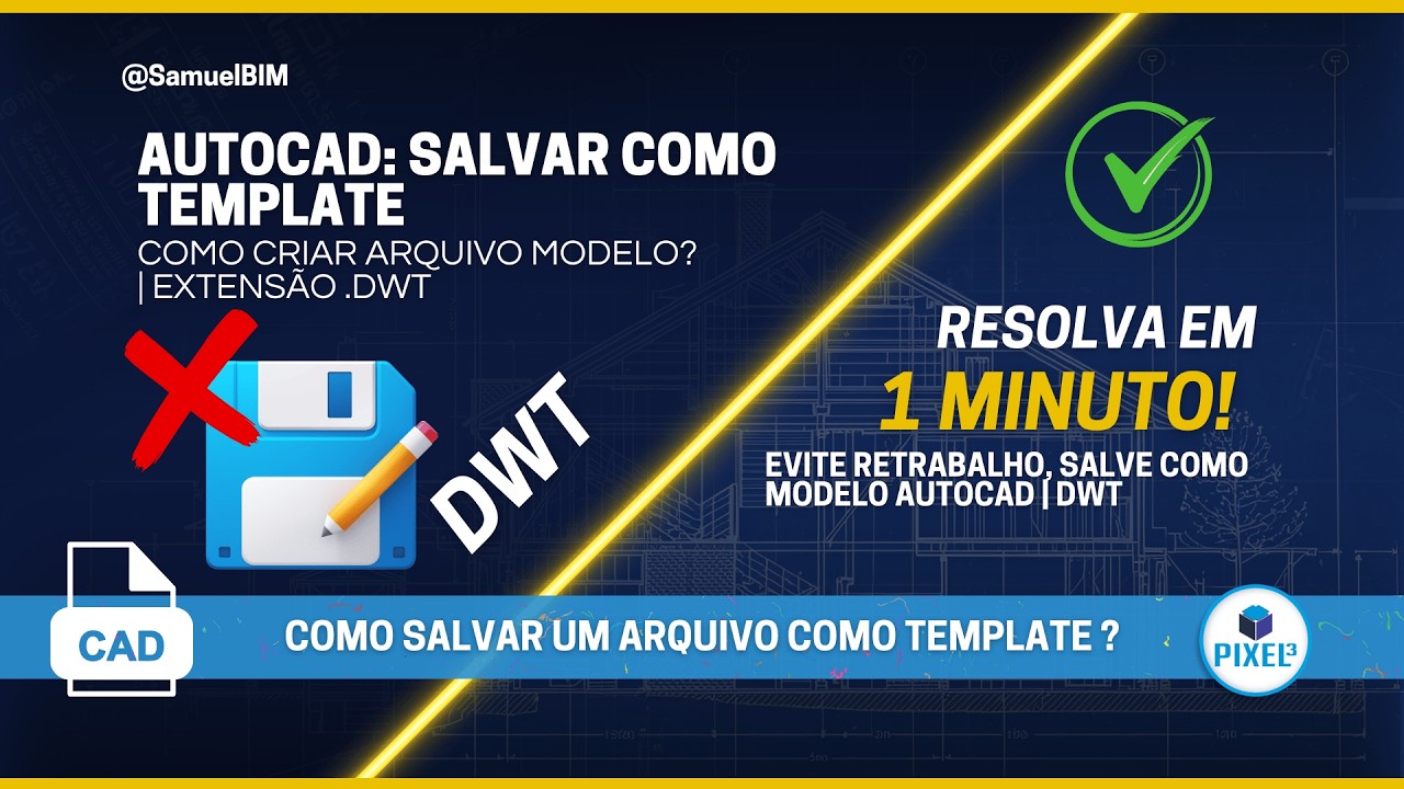 Como salvar um arquivo como template AUTOCAD - YouTube