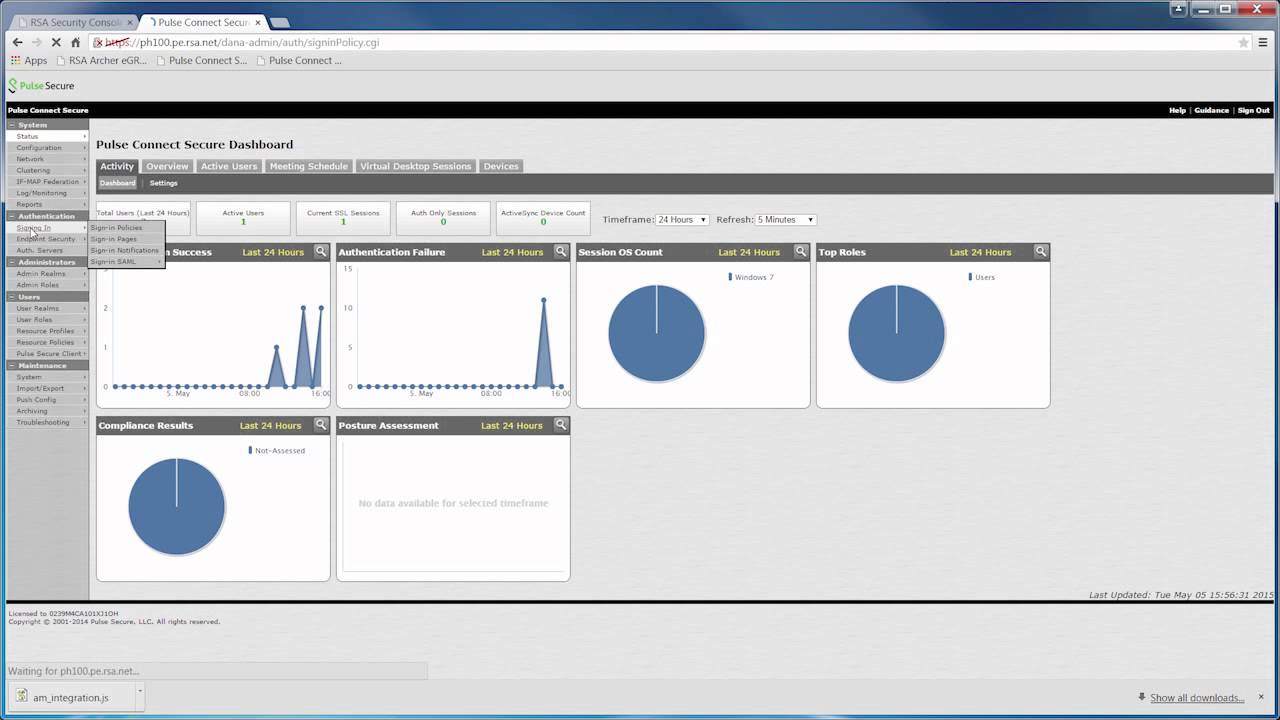 RSA Ready: Pulse Connect Secure & AM8: RBA Integration - YouTube