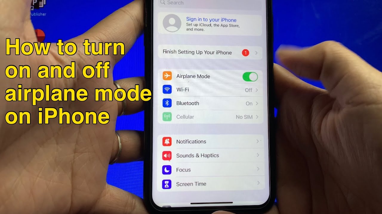 How to turn on and off airplane mode on iPhone X - YouTube