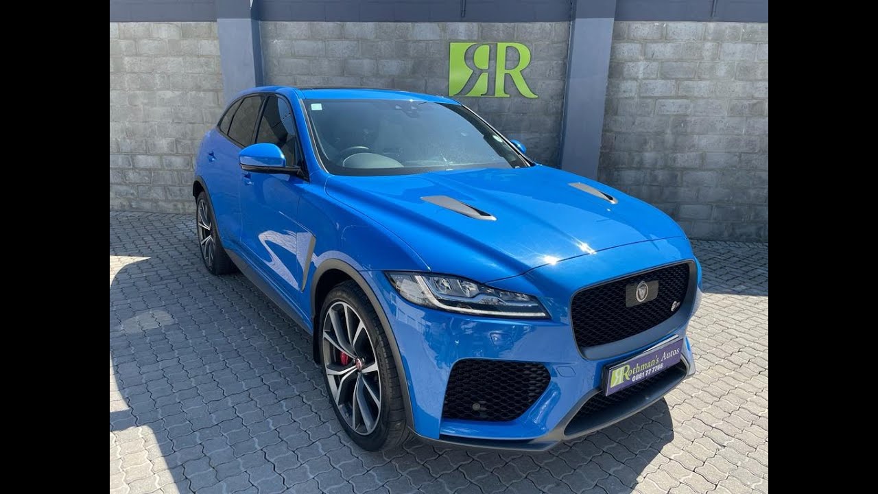 ULTRA BLUE JAGUAR F-PACE 5.0 V8 SVR REVIEW - YouTube