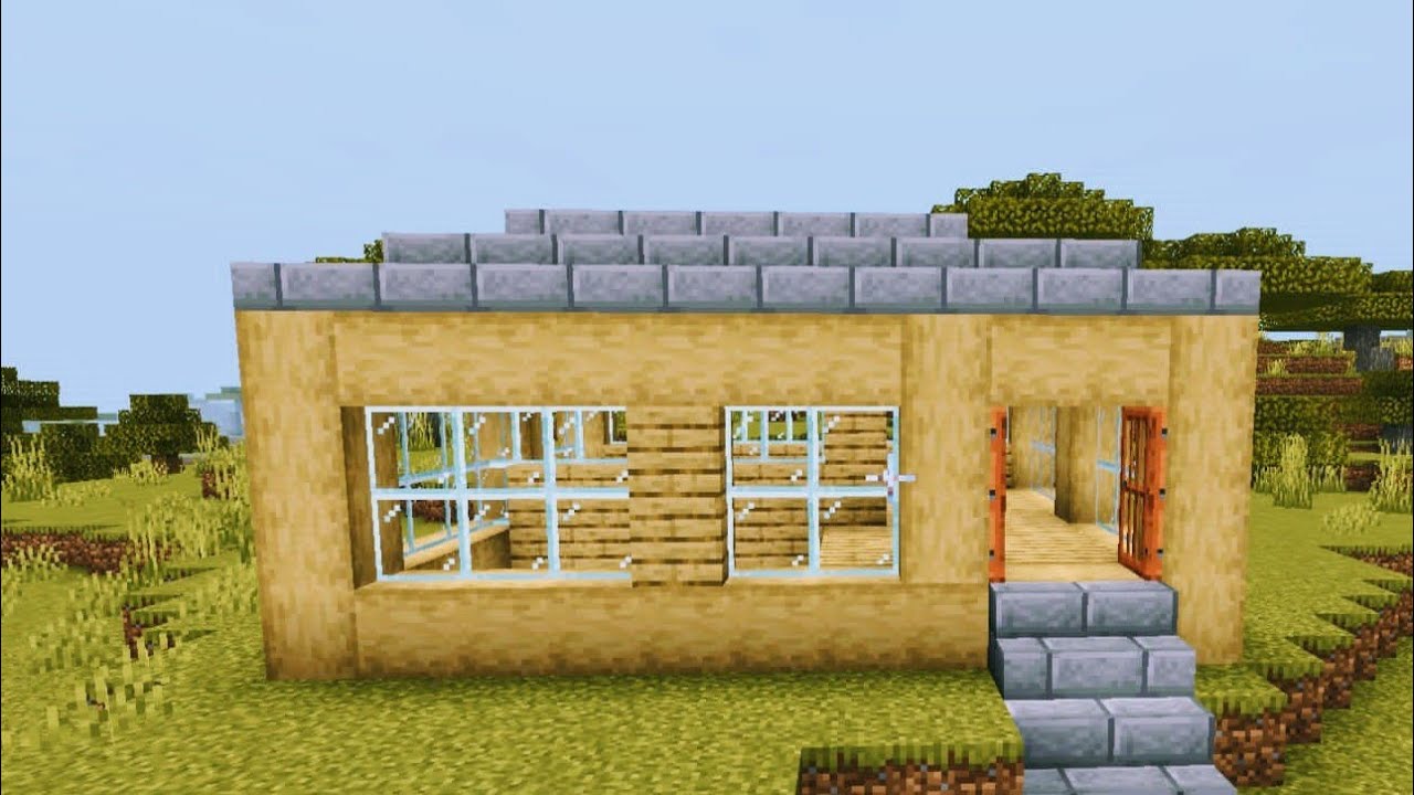 Minecraft : how to Build a small and starting House tutorial (easy) #1 ...