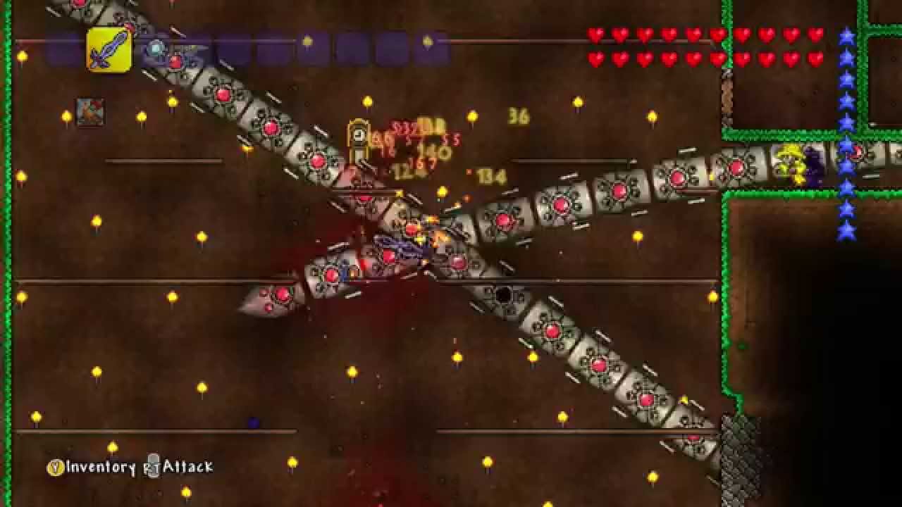 Terraria Boss battles-The Legendary Tizona vs. The Destroyer - YouTube