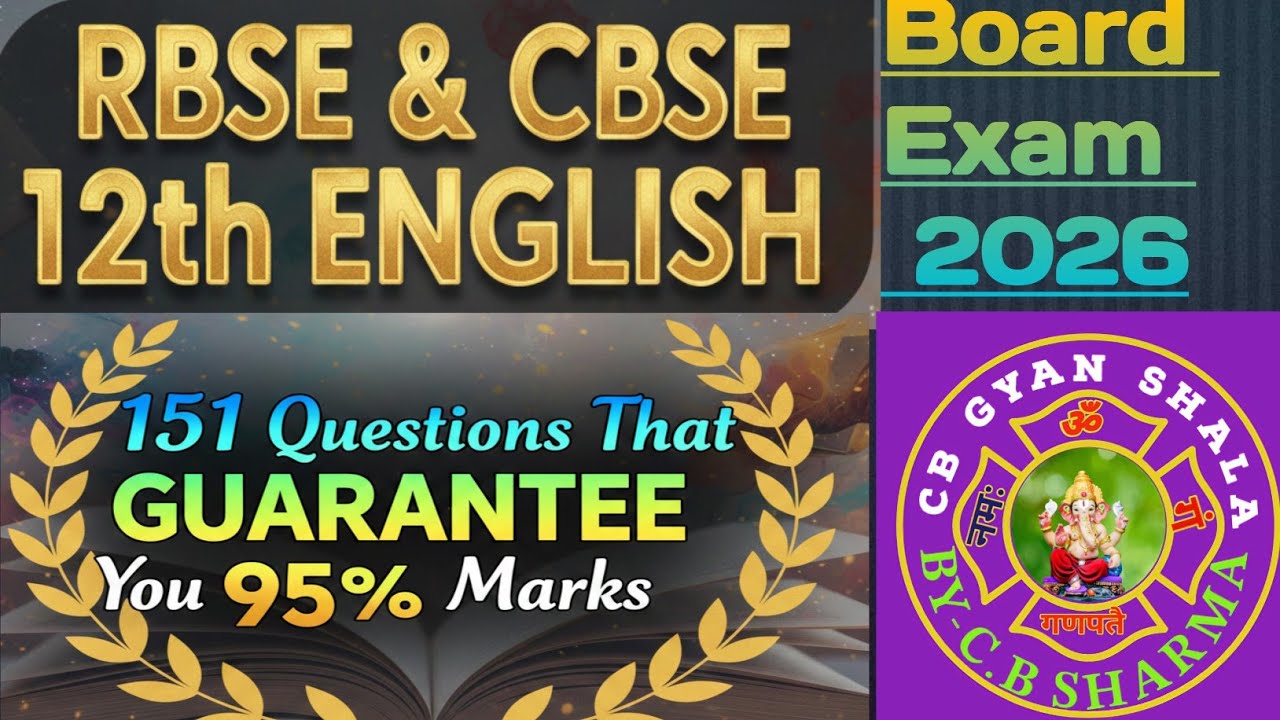 Class 12 English: Every Single Important Question (151 Qs) | Final ...