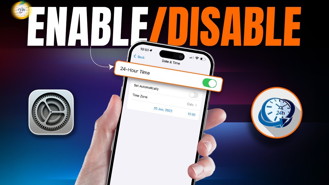 How to Enable or Disable 24-Hour Clock Format on iPhone | iPhone Clock ...