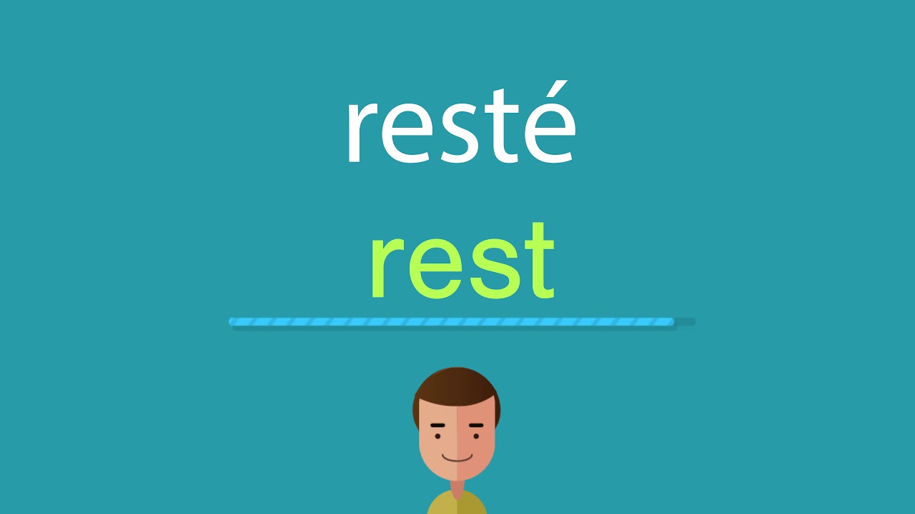 Comment dire resté en anglais - YouTube