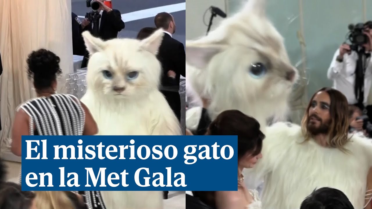 Jared Leto viste de gato en la Met Gala como homenaje a Karl Lagerfeld ...