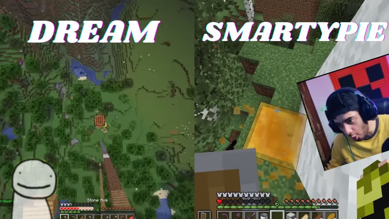 DREAM VS SMARTYPIE in Minecraft Clutches.Pt.2 #clutchgod - YouTube