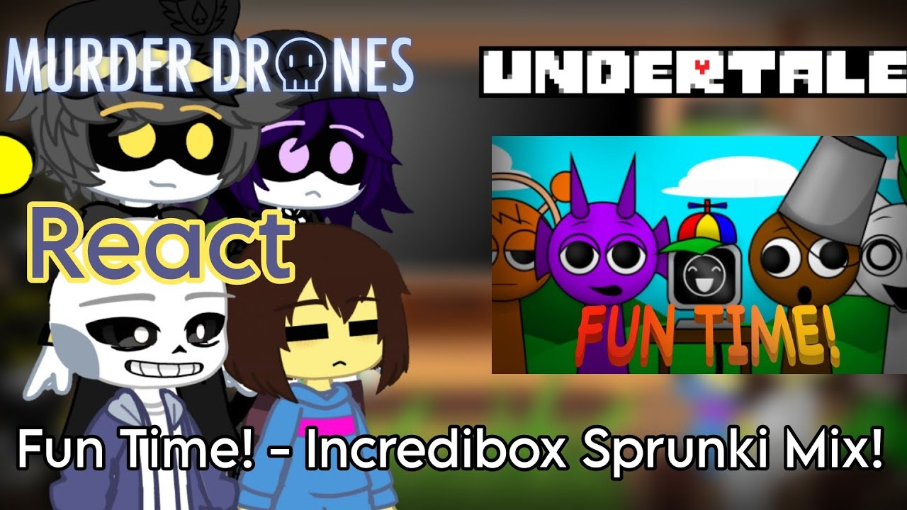 Murder Drones & Undertale React Sprunki! GC - YouTube