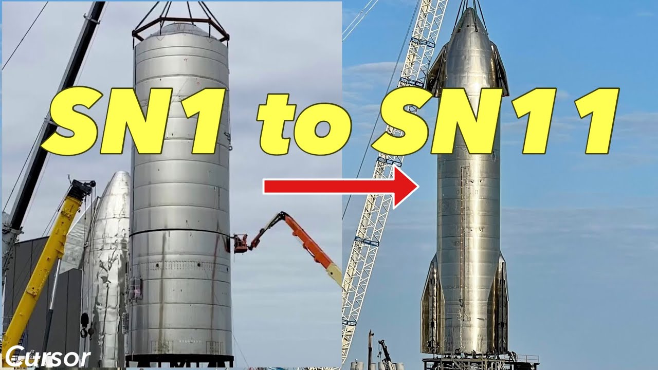 SN1 To SN11 | Starship Prototype | Flight Test Compilation | Cursor ...
