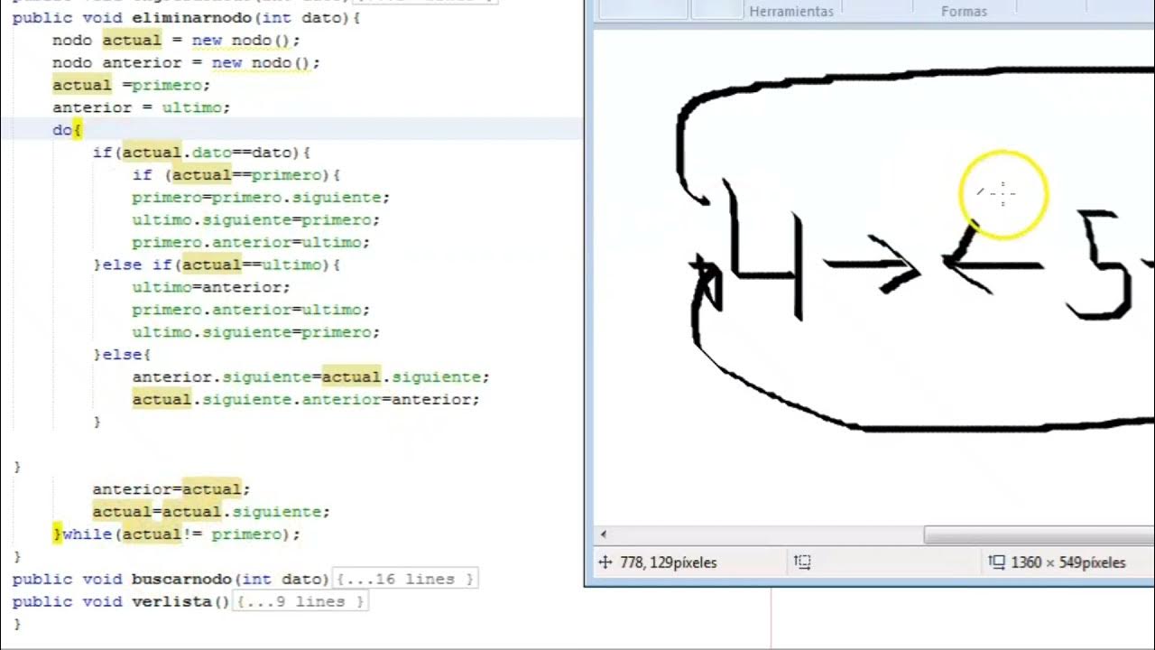 Listas Doblemente enlazadas en Java. métodos: Insertar,Eliminar, Buscar y desplegar. - YouTube