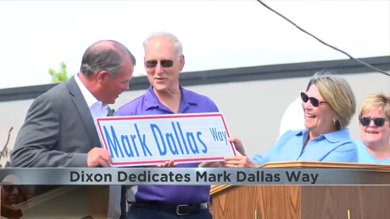 City of Dixon and Dixon Public Schools dedicate Mark Dallas Way - YouTube