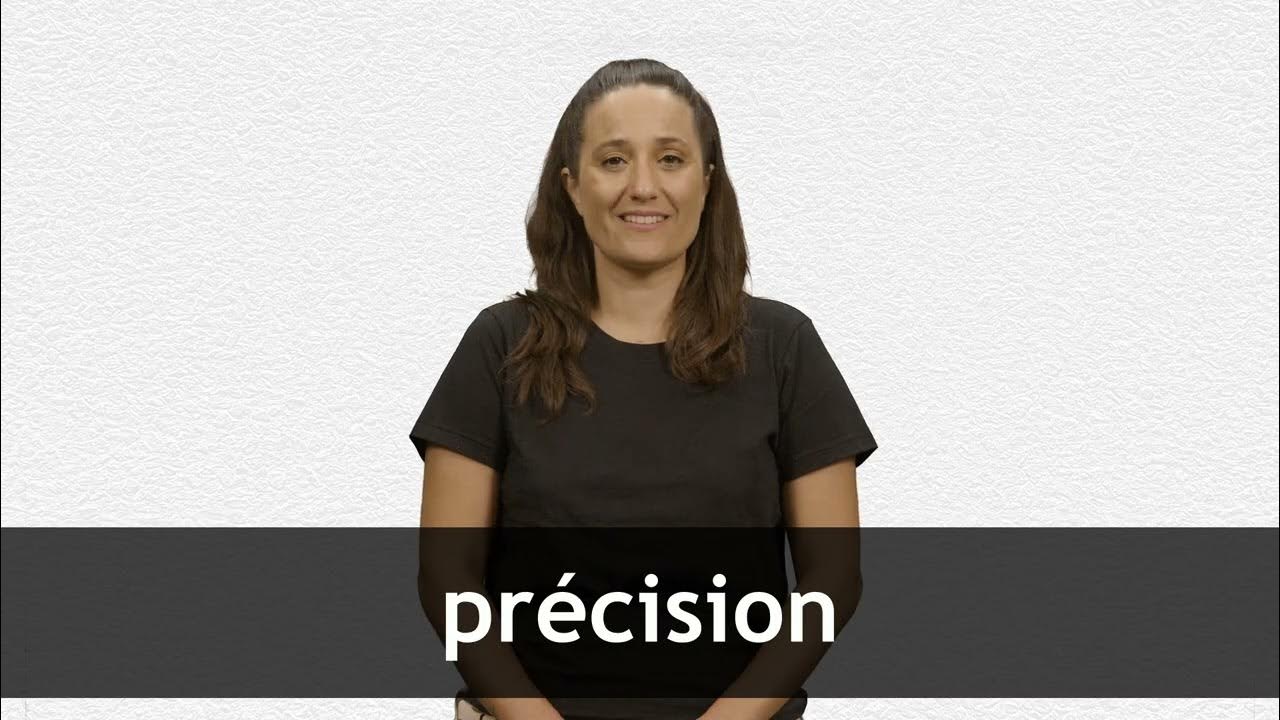 How to pronounce PRÉCISION in French - YouTube