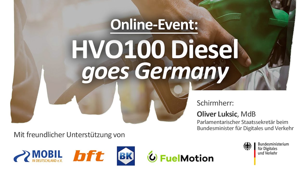 HVO100 Diesel goes Germany - Das Online-Event - YouTube