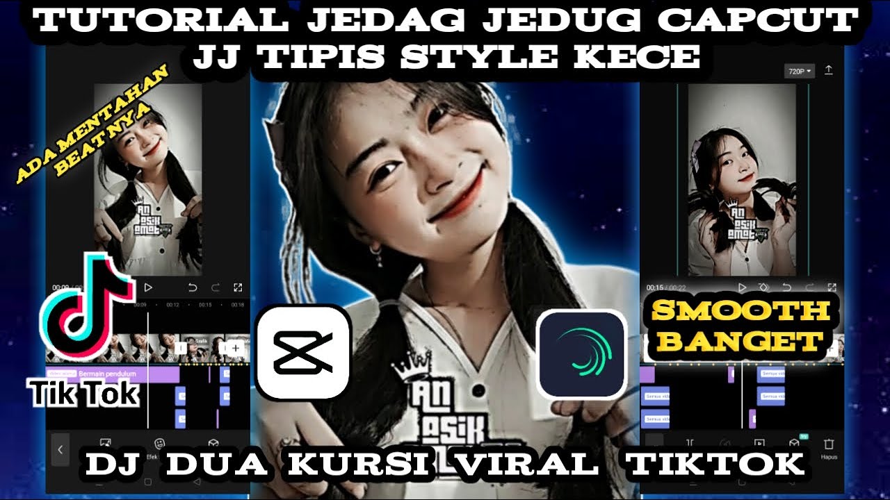 Tutorial Edit Jedag Jedug Capcut JJ Tipis Style Kece || Dj Dua Kursi Viral Tiktok - YouTube