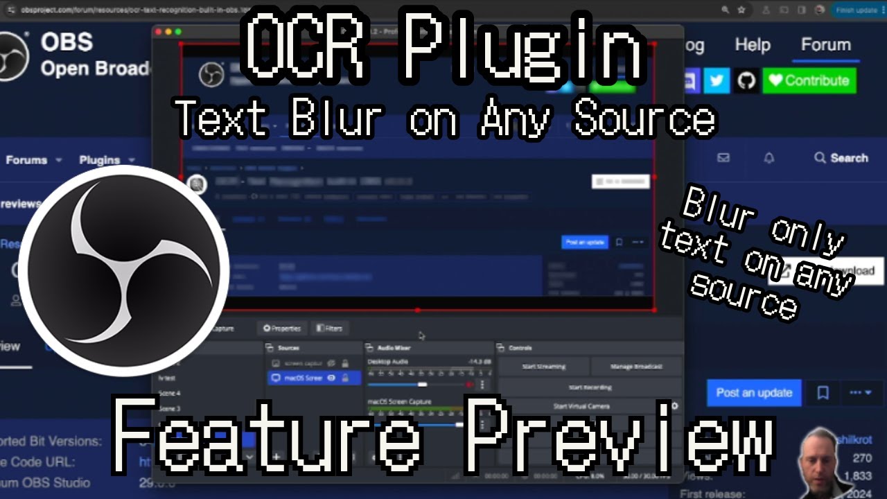Easiest Text Blur with OCR on OBS [Feature Preview] - YouTube